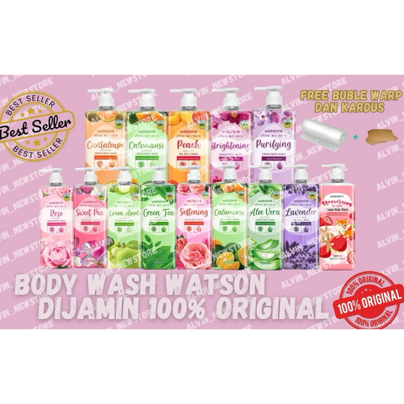 Jual Body Wash cream & Gel 1000 ml/1L watsons 100% original WATSONS ...