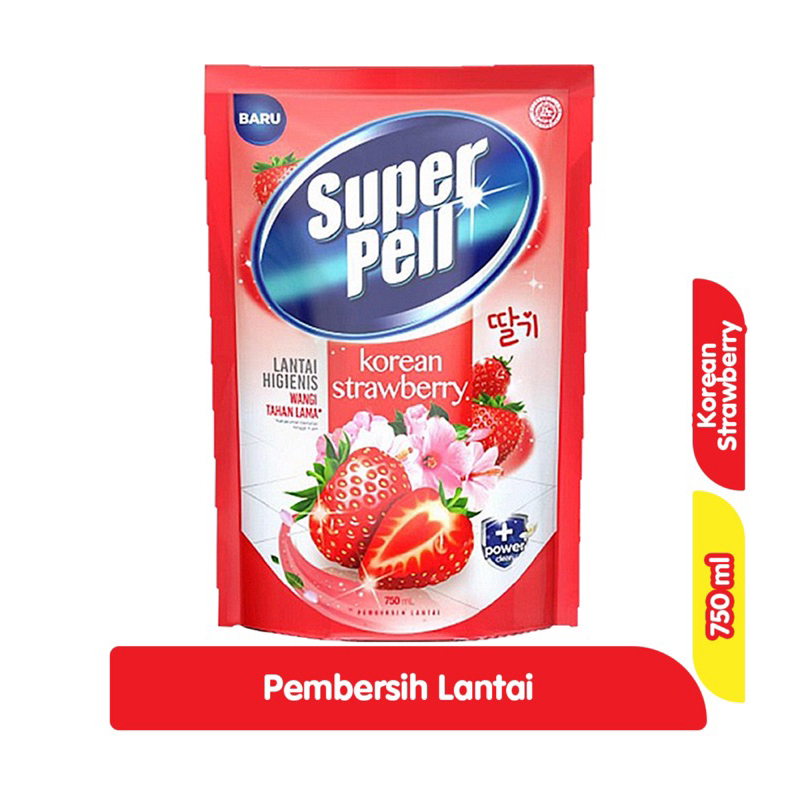 Jual SUPER PELL KOREAN STRAWBERRY PEMBERSIH LANTAI 750 ML | Shopee ...