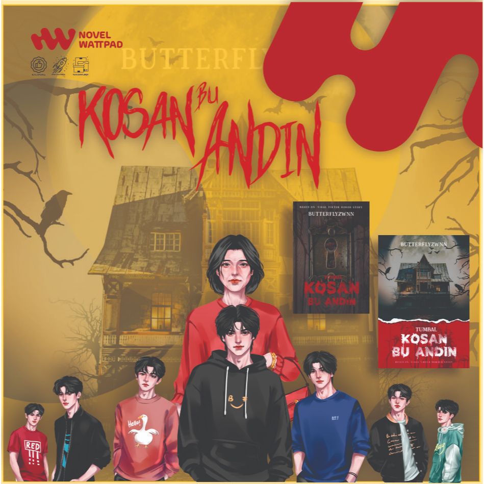 Jual Novel Kosan Bu Andin + Butterflyzwnn Penerbit Akad novelwattpad ...