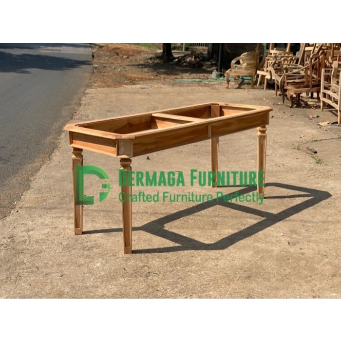 Jual MEJA AKAD PRISMA CERMIN PANJANG KAYU MAHONI MEJA DEKORASI ...
