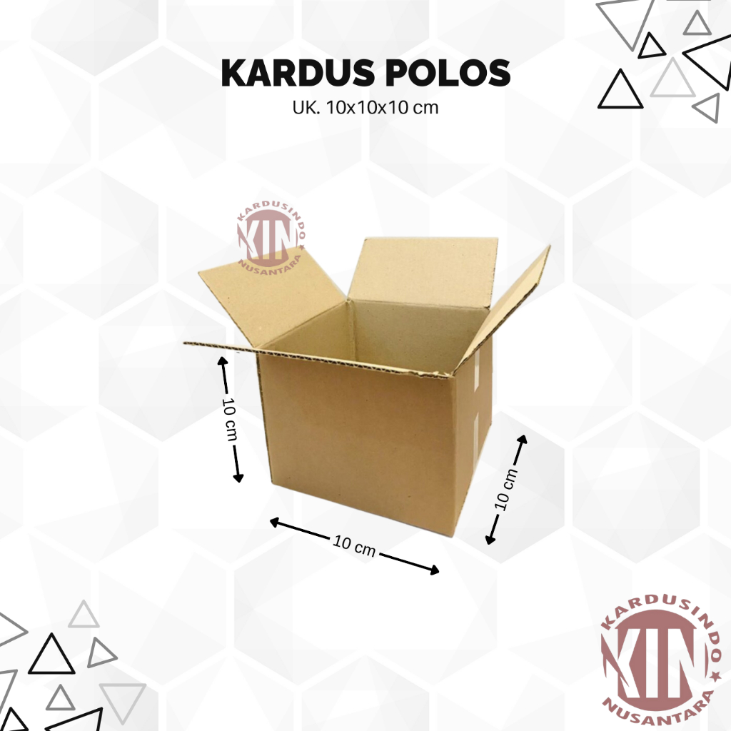 Jual kardus box polos baru uk 10x10x10 cm | Shopee Indonesia