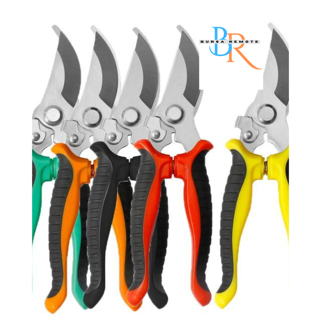 Jual Gunting Stainless Handle Karet Alat Pemotong Dahan Ranting Pohon ...