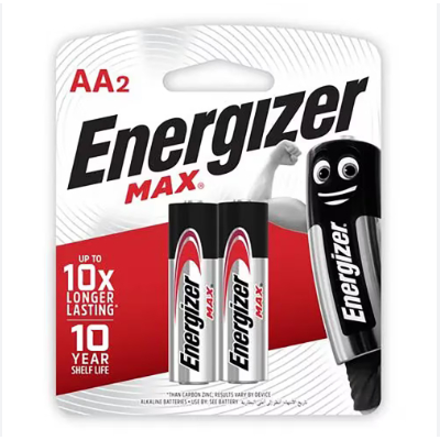 Jual Baterai Batere Batre ENERGIZER MAX Alkaline AA A2 Isi 2 Pcs ...