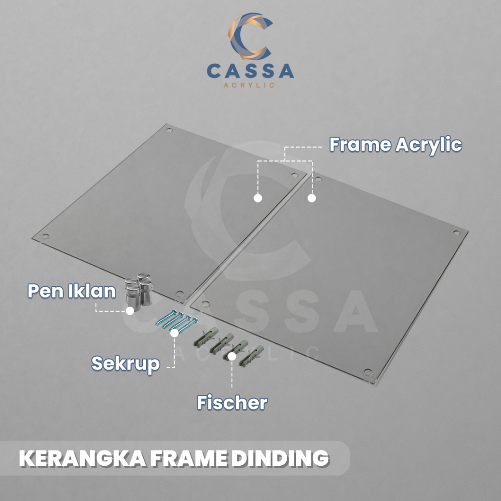 Jual Frame Dinding Akrilik F4 / Frame Akrilik Dinding Frame Display ...