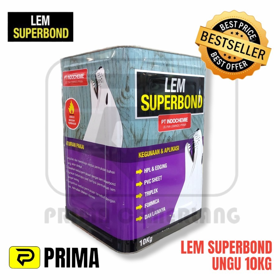 Jual LEM SUPERBOND UNGU 10KG / Lem PVC Sheet / Lem TACO Sheet / Lem ...
