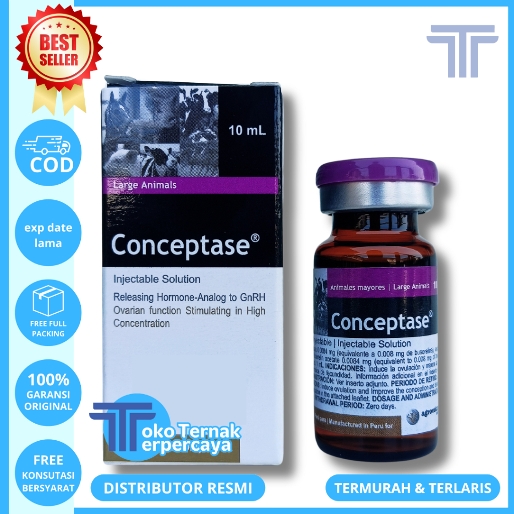 Jual CONCEPTASE 10ML AGROVET - ( Buserelin GNRH ) Hormon kesuburan ...
