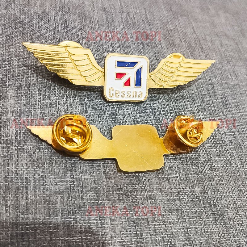 Jual Pin Wing Logo Cessna Pesawat Pin Aksesoris Pilot Co Pilot Lencana ...