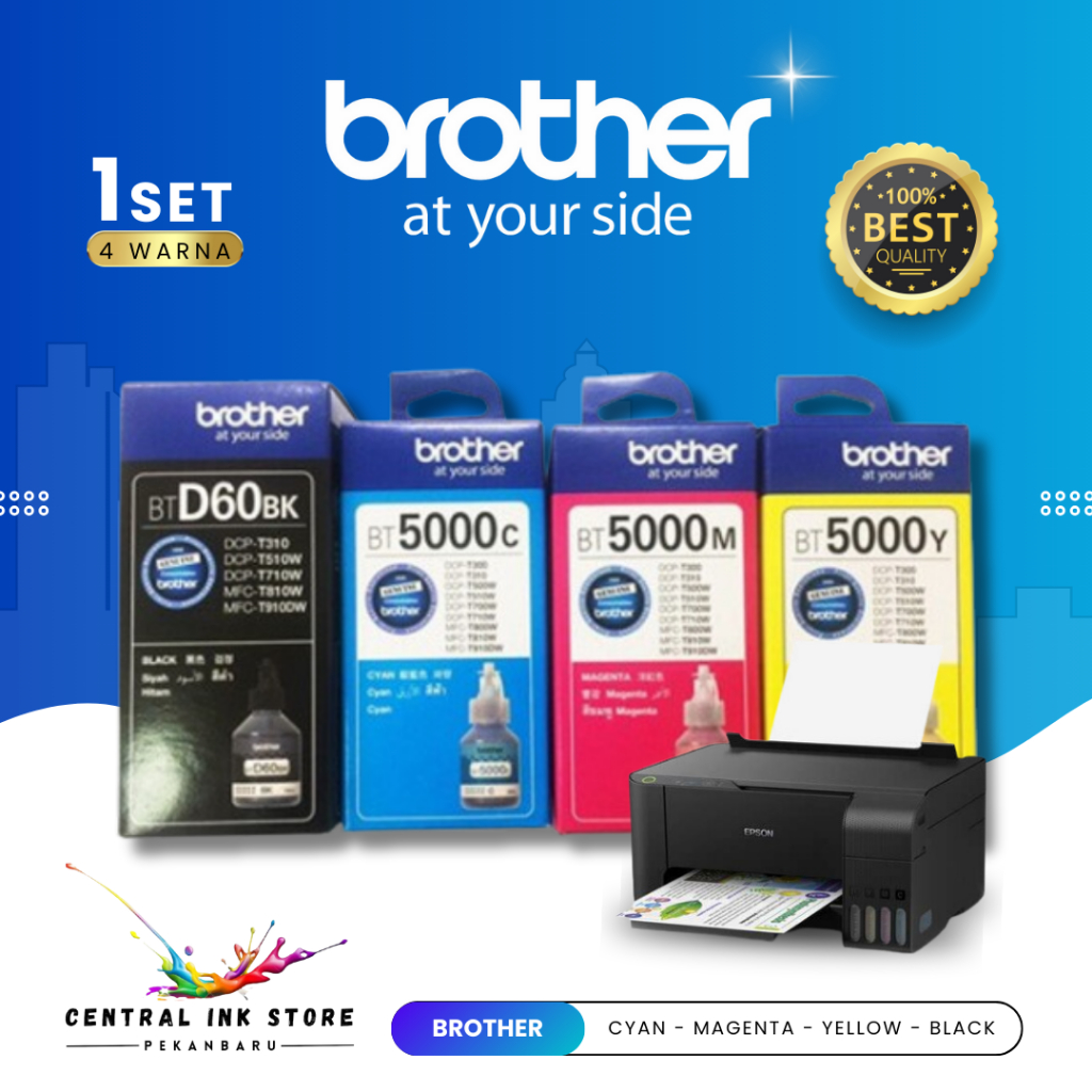 Jual Tinta Refil Brother BT5000 For printer Tipe : DCP - T310 , DCP ...