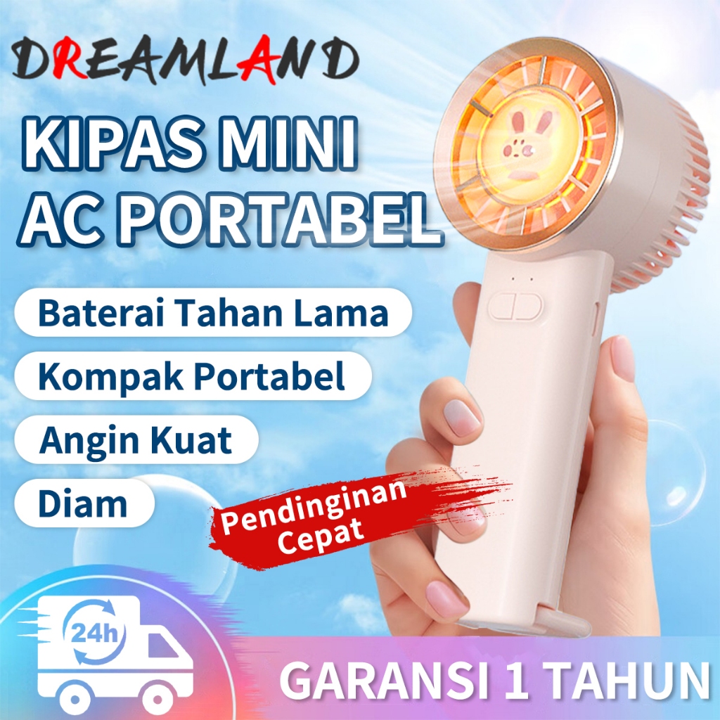 Jual Kipas Angin Mini Wind Kipas Genggam USB 2400mAh Portabel Kipas ...