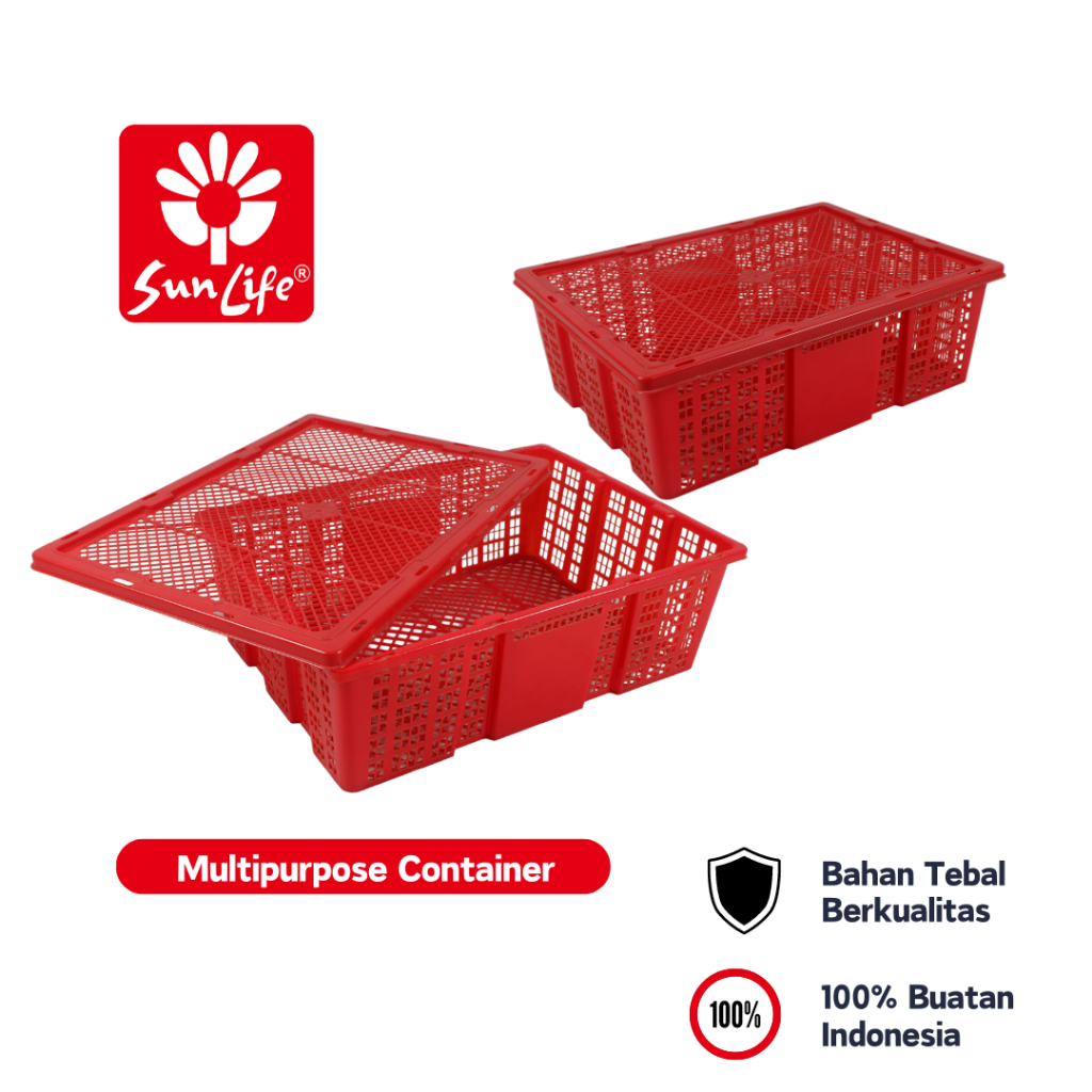 Jual Sunlife Multipurpose Container Keranjang Sayur Buah Box ...