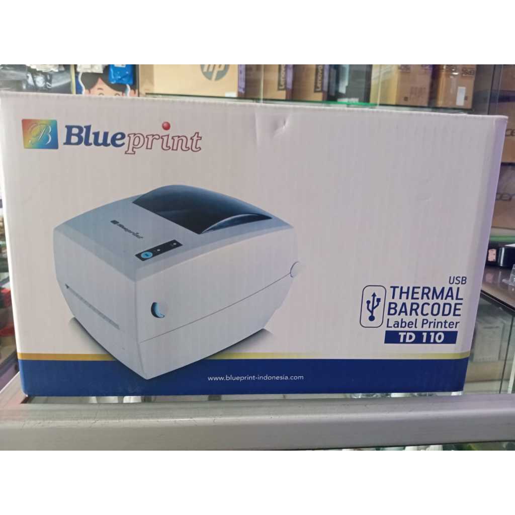 Jual Printer Barcode Thermal / Printer Label Resi BLUEPRINT BP - TD110 ...