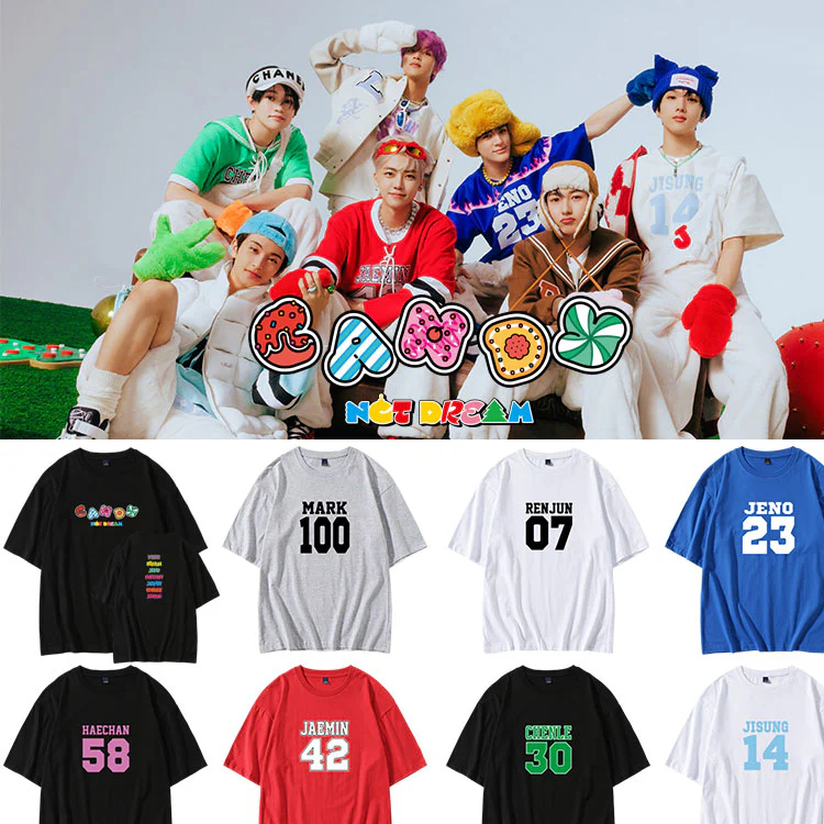 Jual KAOS CANDY NCT DREAM NAMA DAN NOMOR // KAOS KOREA / Kaos aesthetic ...