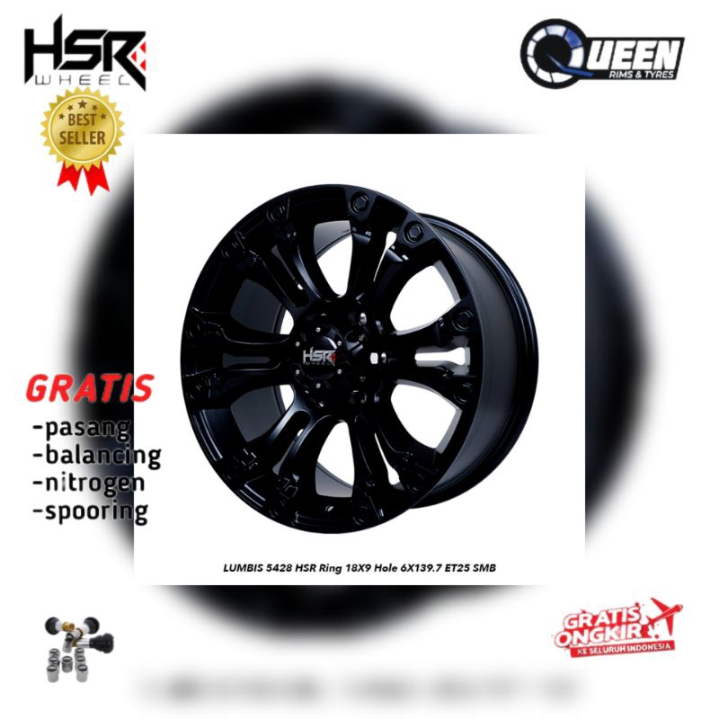 Jual VELG RACING SEMI OFFROAD R18 PCD 6x139,7 HSR LUMBIS untuk mobil ...