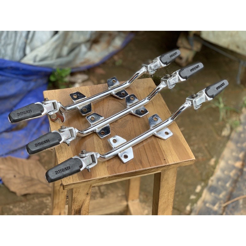 Jual Postep Step Besi Barstep crom set Karet Ducati PNP GL MP Tiger CB ...