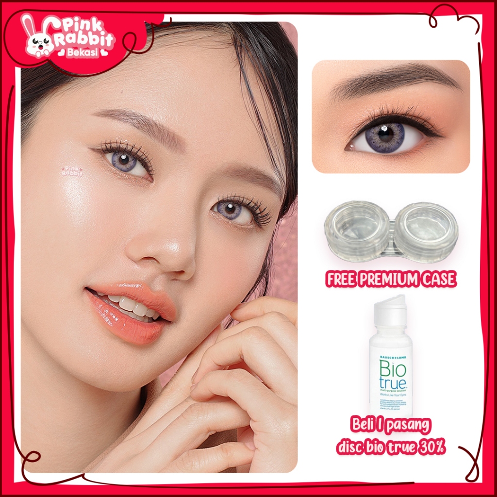 Jual Pink Rabbit Softlens Minus Dazzling Violet Normal dan -0,50 s/d -6 ...