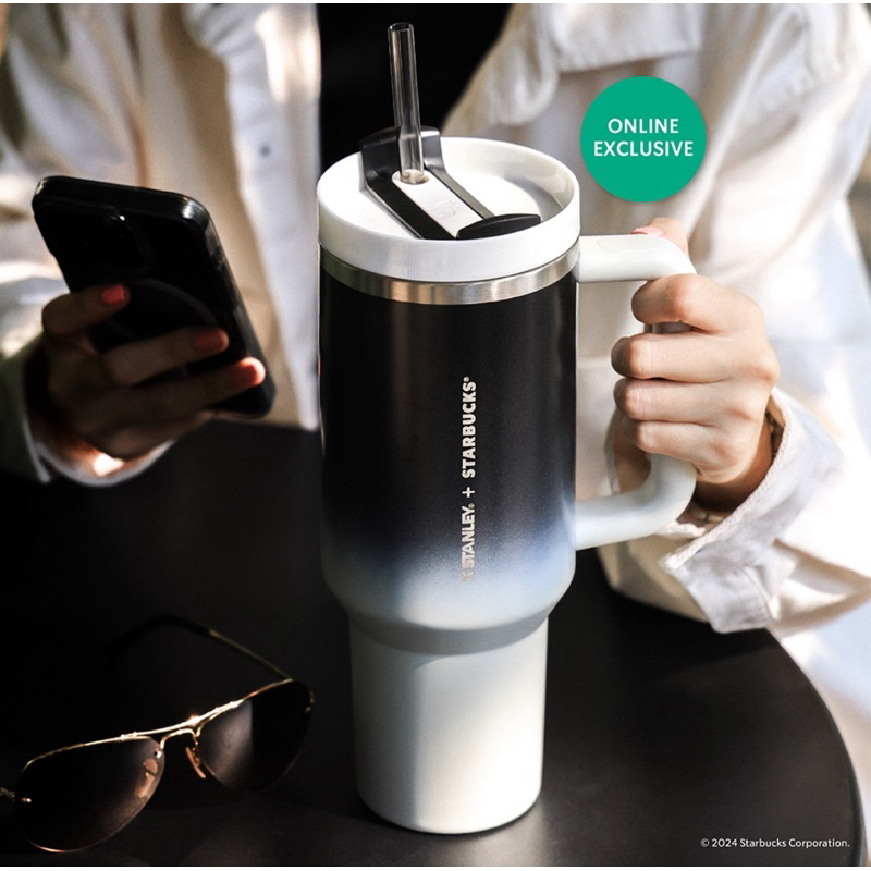Jual Starbucks x Stanley black white gradient (RARE) | Shopee Indonesia