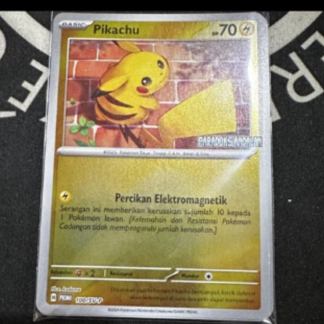 Jual pikachu promo paradoks kartu pokemon tcg indonesia | Shopee Indonesia
