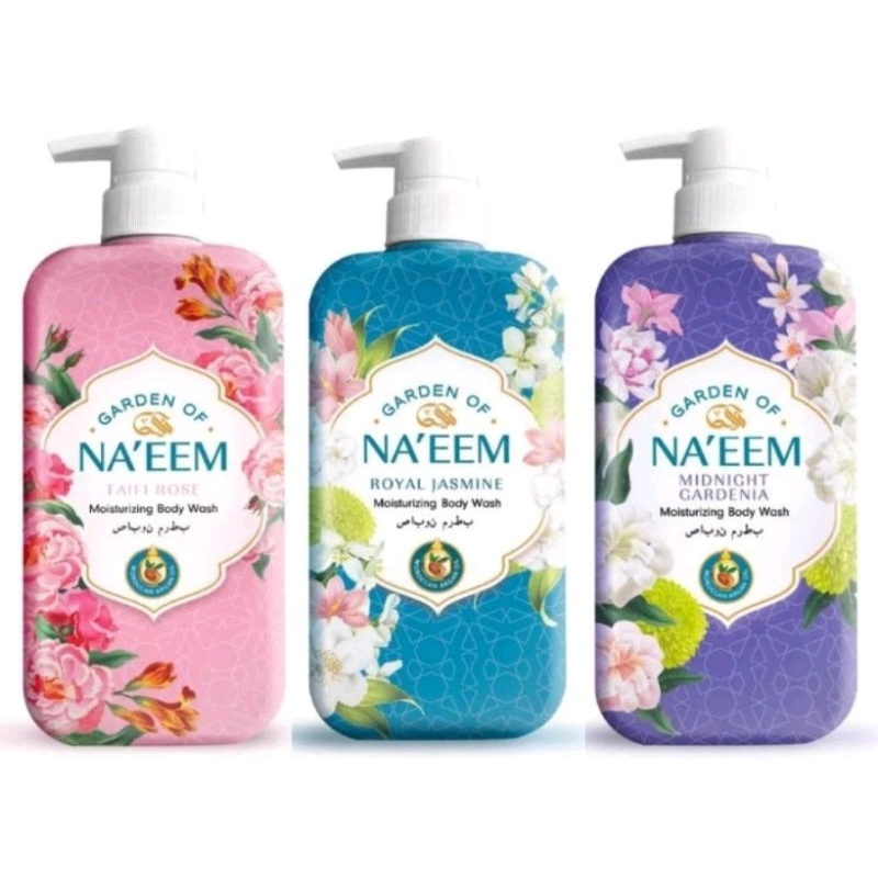 Jual Naeem Body Wash 480ml Botol Pump | Garden Of Na'eem Body Wash ...