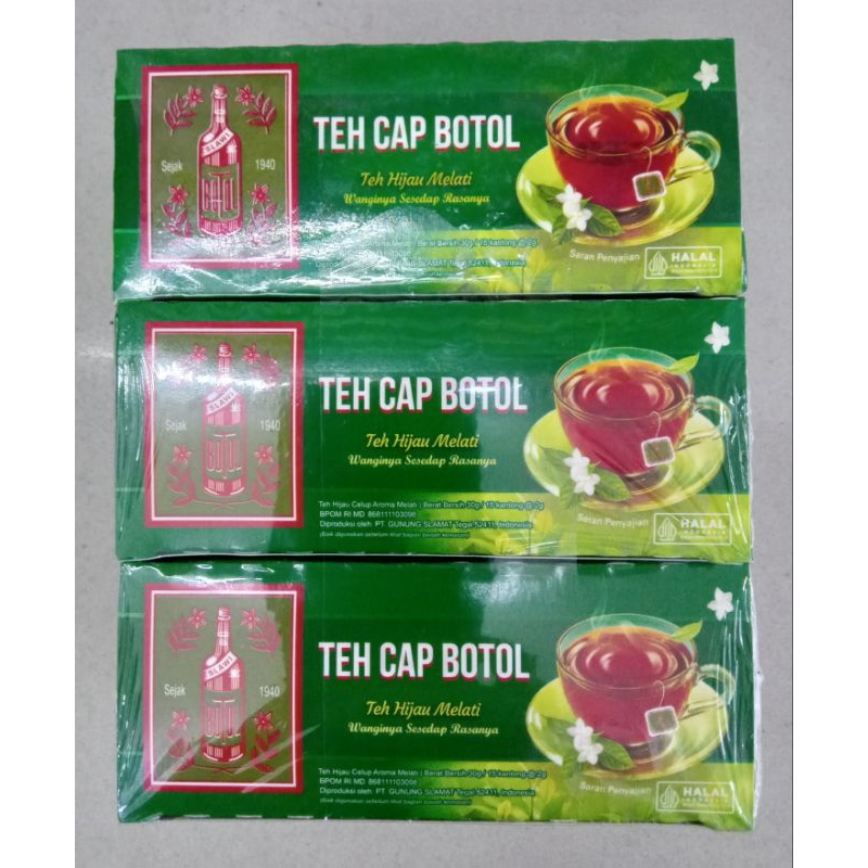 Jual TEH CAP BOTOL CELUP 3 BAG LEBIH EKONOMIS | Shopee Indonesia