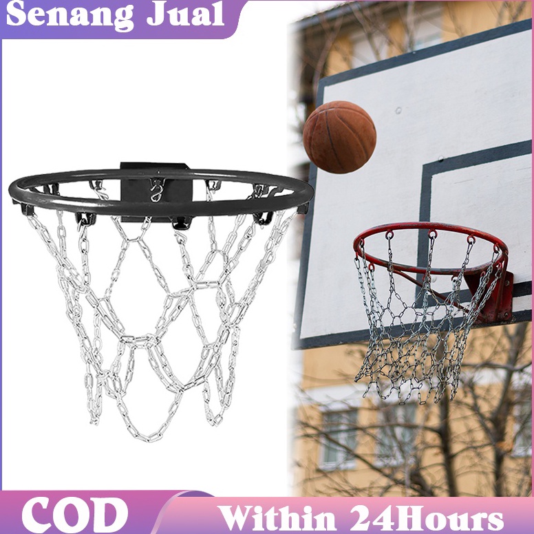 Jual 45CM Jaring Basket Besi Profesional Jaring Ring Basket Net Ring ...