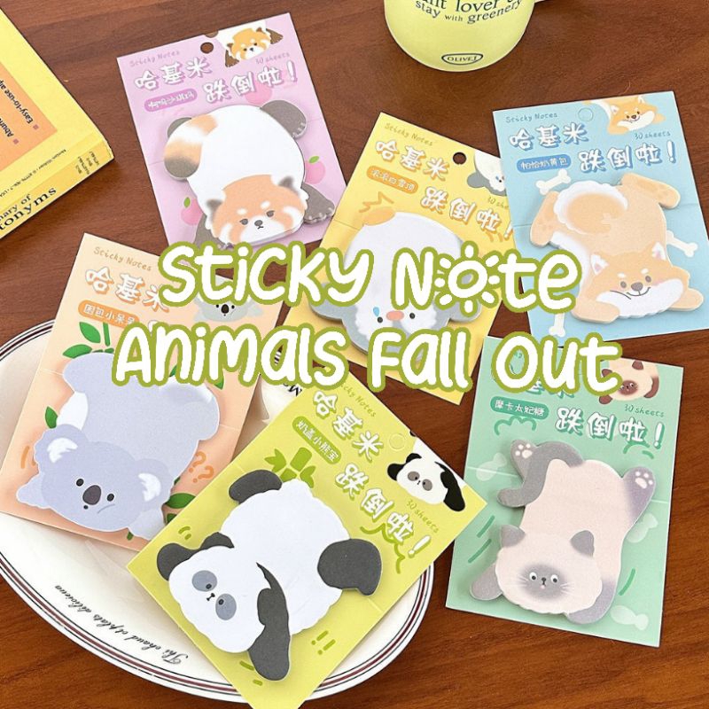 Jual Sticky Note / Memo Tempel Motif Animals Fall Out | Shopee Indonesia