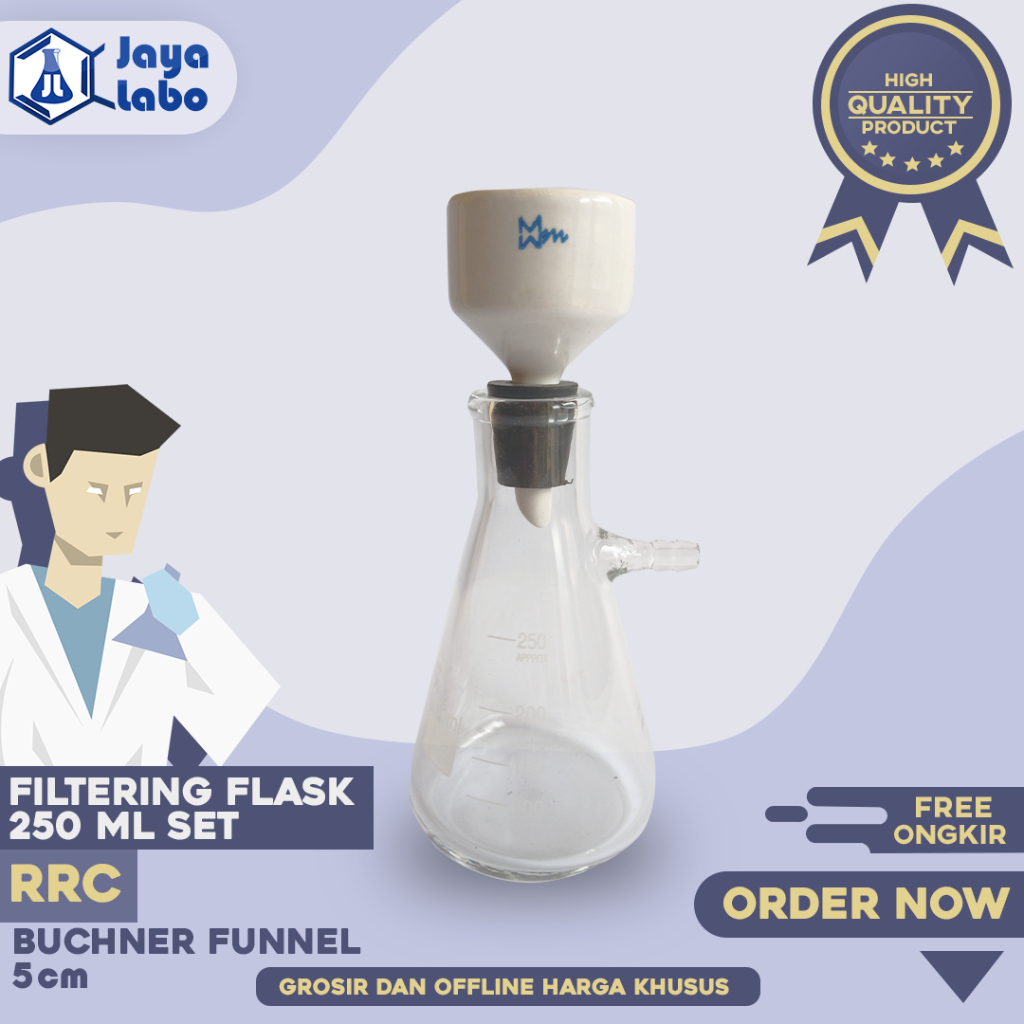 Jual RRC FILTERING FLASK Vol. 250 ml + Corong Buchner / Alat ...