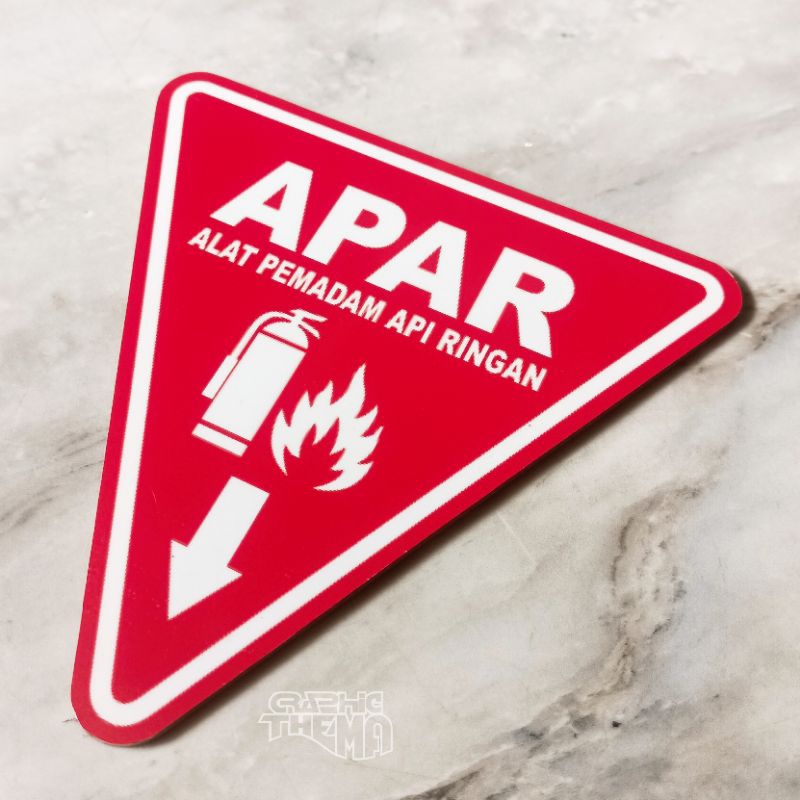 Jual Akrilik Sign APAR/Segitiga APAR Acrilik/Alat Pemadam Api Ringan ...