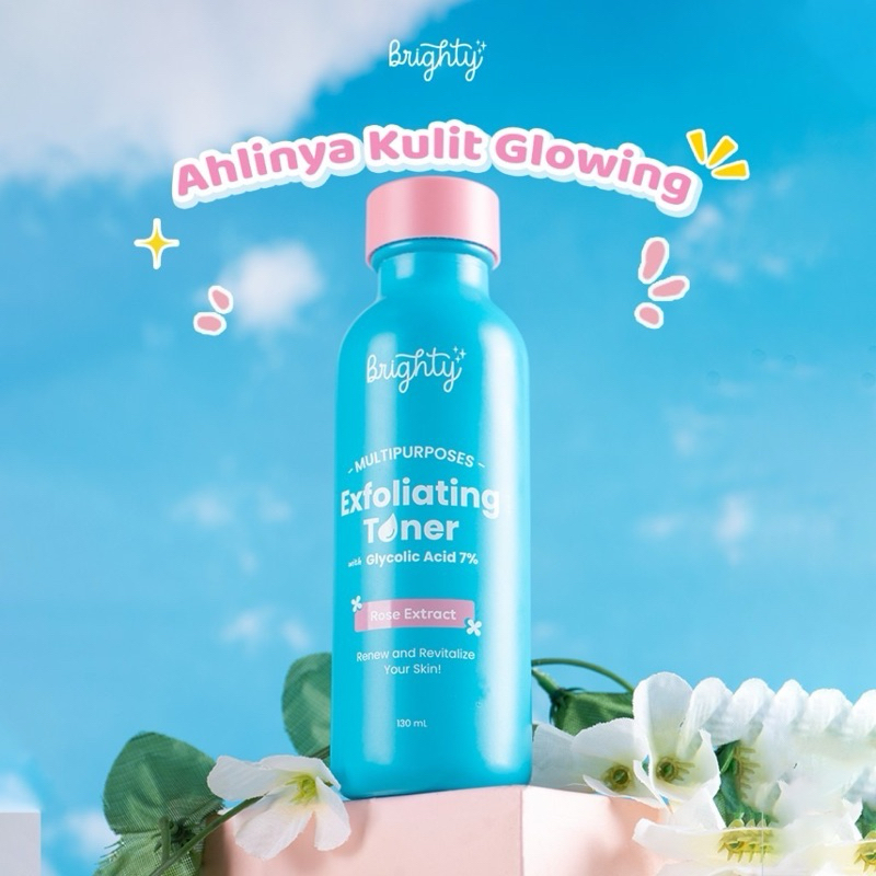 Jual Brighty Multipurpose Exfoliating Toner | Shopee Indonesia