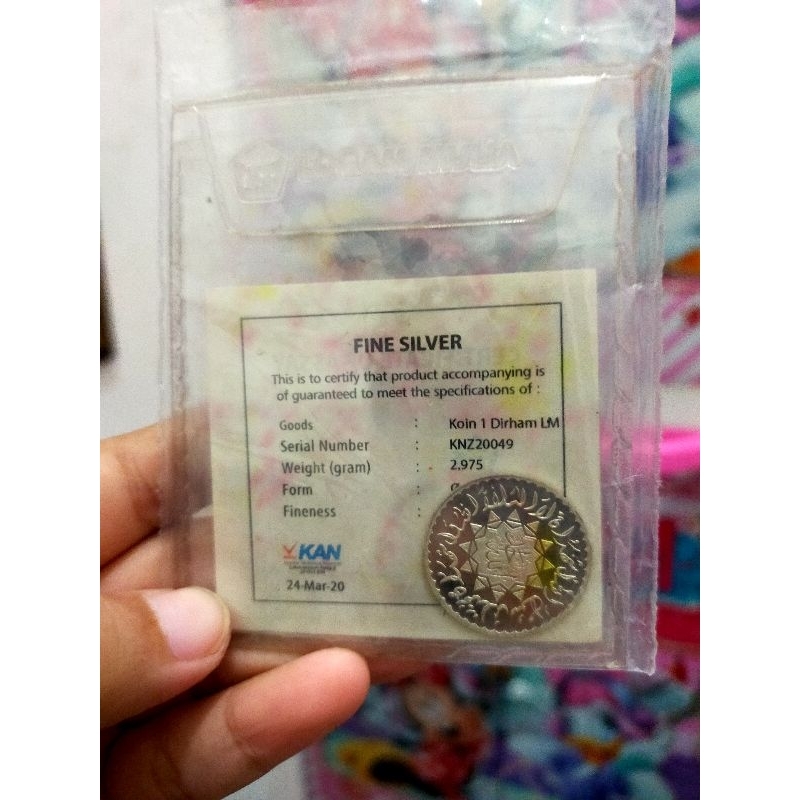 Jual KOIN PERAK 1 DIRHAM ANTAM LOGAM MULIA SILVER COIN MAHAR SESERAHAN ...