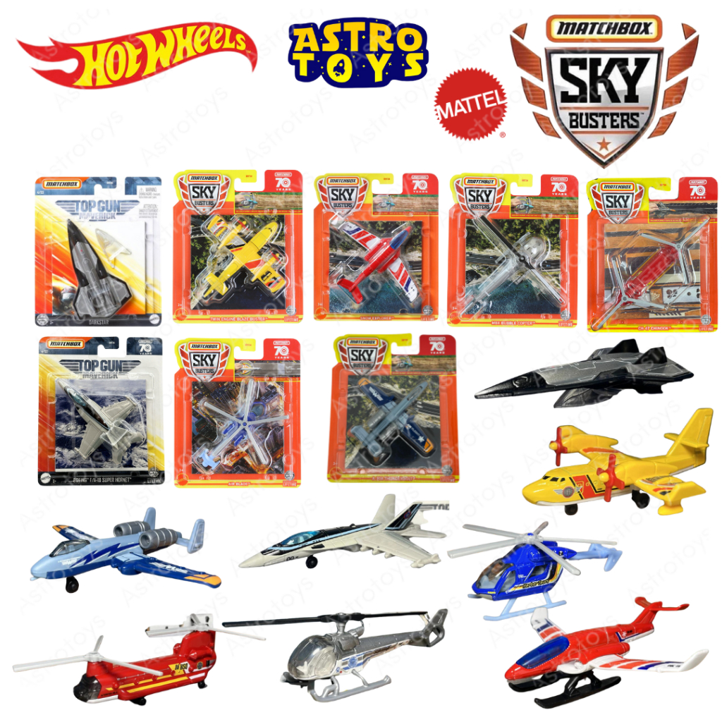 Jual Matchbox Sky Busters Diecast Metal Pesawat Helikopter Jet Tempur ...