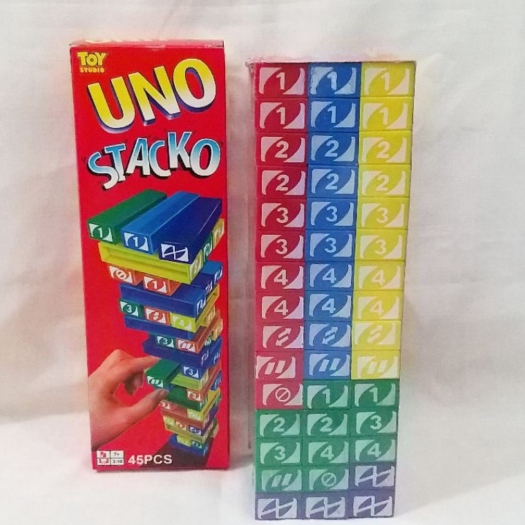 Jual KODE X34S Mainan Uno BalokUno Stacko | Shopee Indonesia