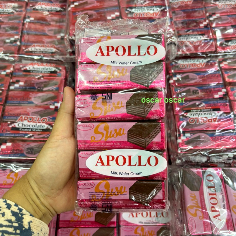 Jual Apollo Wafer isi 12 Malaysia Coklat/susu | Shopee Indonesia