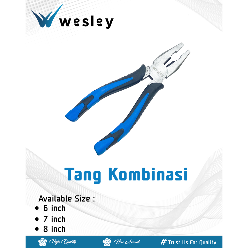 Jual WESLEY Tang Kombinasi / Combination Pliers - 8 inch | Shopee Indonesia