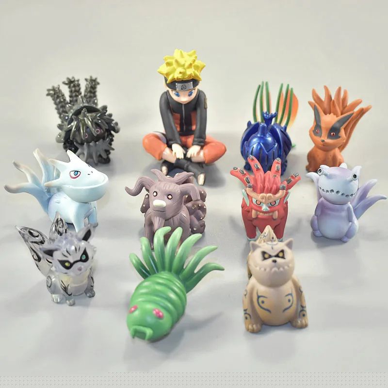 Jual Action Figure Set 11 Anime Naruto Uzumaki Tailed Beasts Shukaku ...