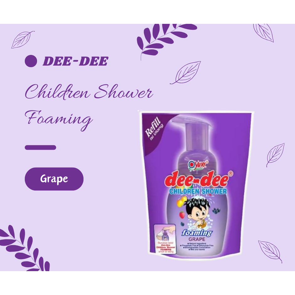 Jual DEE-DEE Shower Foaming Grape 200 ml Pouch | Shopee Indonesia