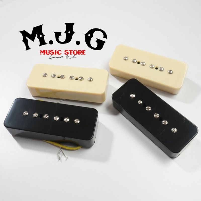 Jual pickup gitar elektrik P90 P-90 premium quality cream or hitam ...