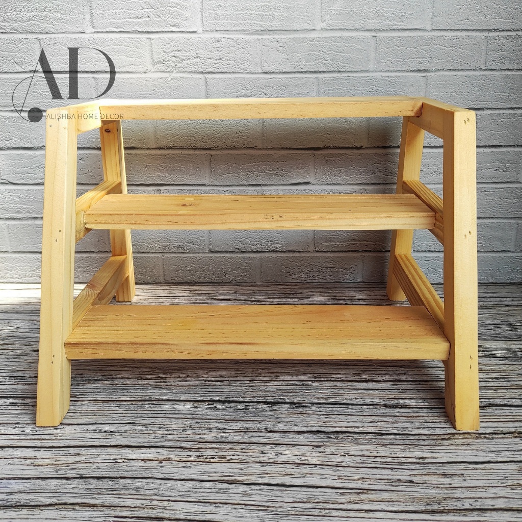 Jual RAK MINI KAYU 3 TINGKAT/ RAK MINI AESTHETIC/ RAK BUMBU 3 TINGKAT ...