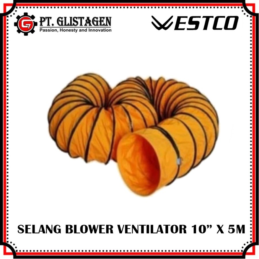 Jual Selang Portable Ventilator Flexible Hose Exhaust Blower 10 inch x ...