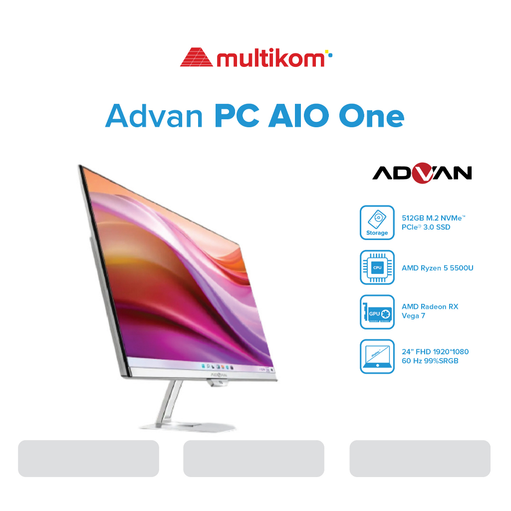 Jual PC AIO Advan One PC R5 5500U 8GB 512GB SSD 24″ FHD W11 | Shopee ...