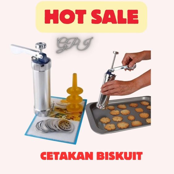 Jual Cetakan biskuit maker kue kering / alat cetak biskuit italy ...