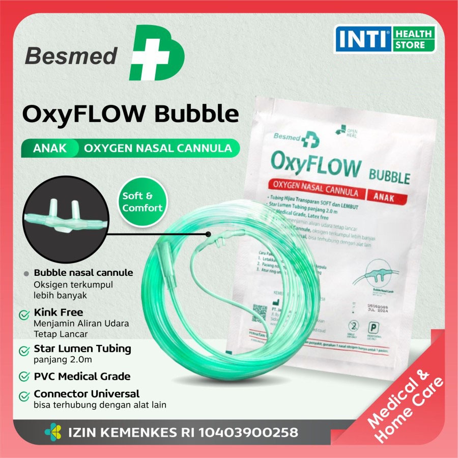 Jual Besmed | Oxyflow Bubble Nasal Canule | Selang Oksigen Anak ...
