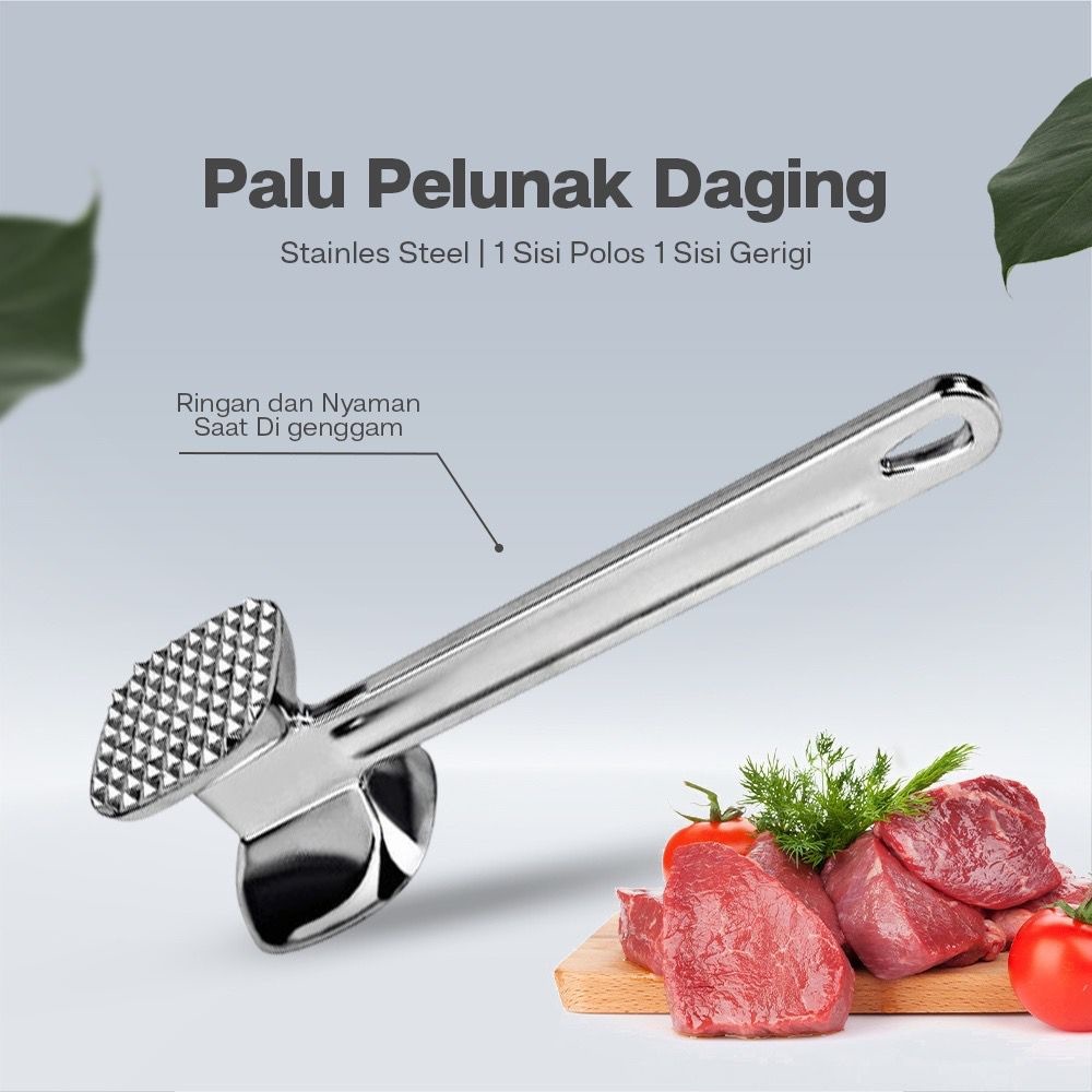 Jual KONGDO Palu Daging Meat Hammer Stainless Alat Gepukan Pelunak ...