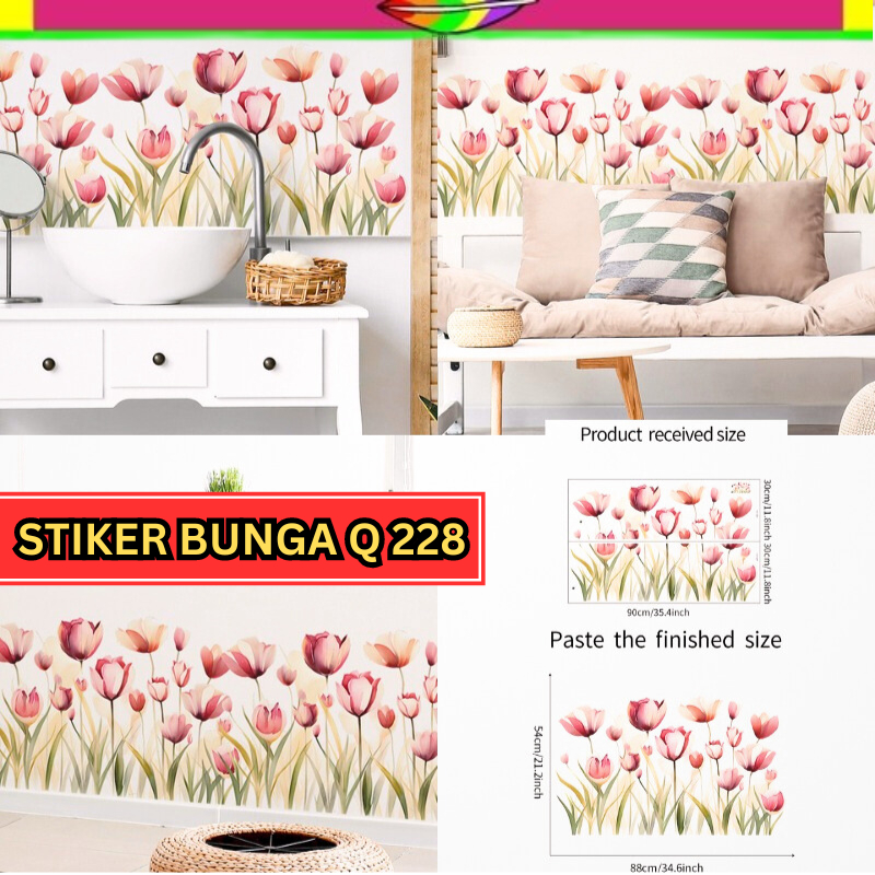 Jual Wallsticker Wall Stiker Sticker Dinding Tembok Motif Pagar List ...