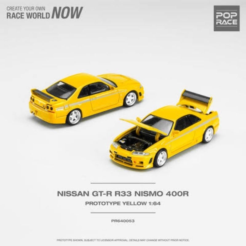Jual Pop Race Nissan Skyline GTR R33 Nismo 400R Yellow | Shopee Indonesia