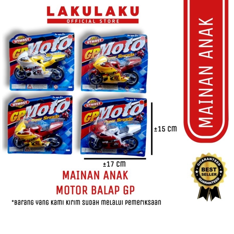 Jual LAKULAKU Mainan Anak Motor Motoran Balap GP | Shopee Indonesia