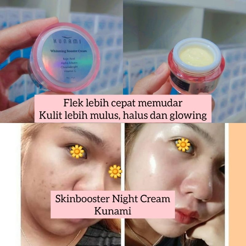 Jual [KUNAMI] Whitening Booster Cream - Flek Tebal - Night Cream Glaskin | Shopee Indonesia