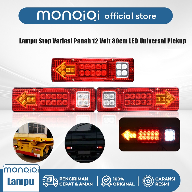 Jual Monqiqi Lampu Stop Variasi Panah 12 Volt 30cm / Lampu rem LED ...