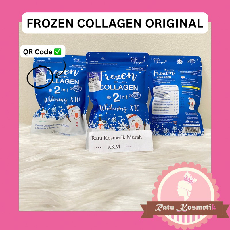 Jual FROZEN COLLAGEN ISI 60 KAPSUL ASLI ORIGINAL BARCODE | SUPLEMEN ...