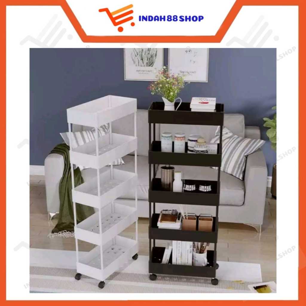 Jual SQUARE RAK 5 SUSUN / RAK KAMAR MANDI DAPUR SERBAGUNA DENGAN RODA ...