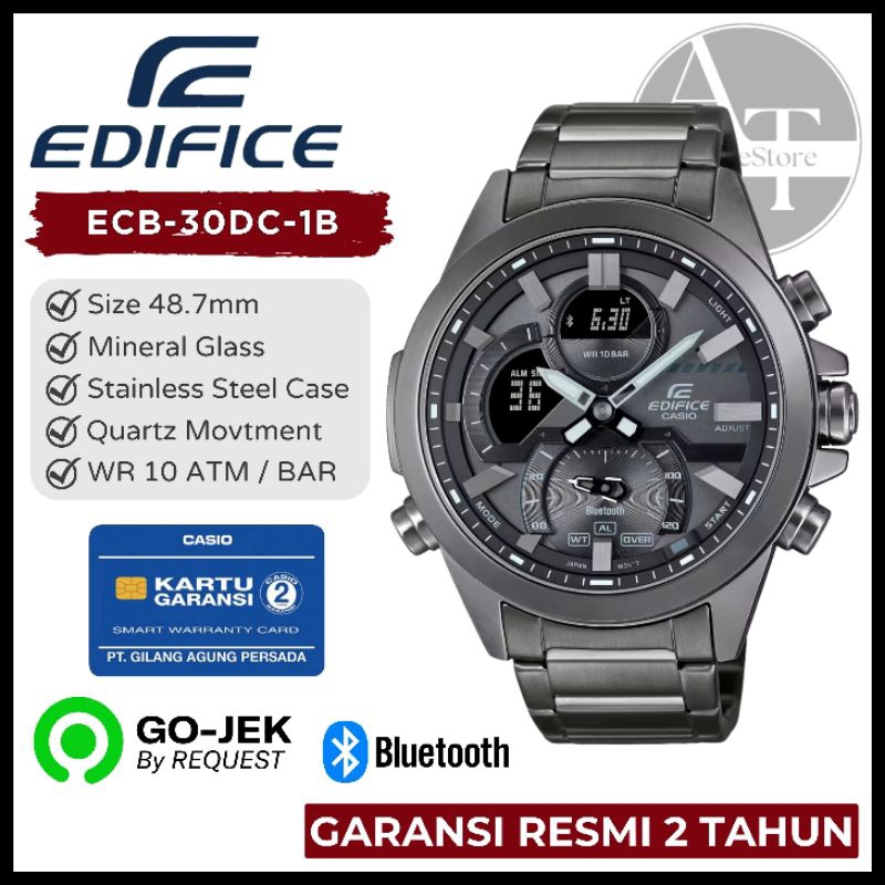 Jual Jam Tangan Pria Casio EDIFICE ECB-30DC-1B ECB30DC ORIGINAL Resmi | Shopee Indonesia